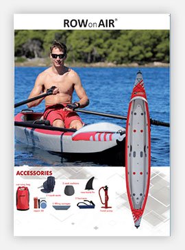 ROWonAIR AirKayak 16 | Inflatable Rowing Shell | I-Board Design